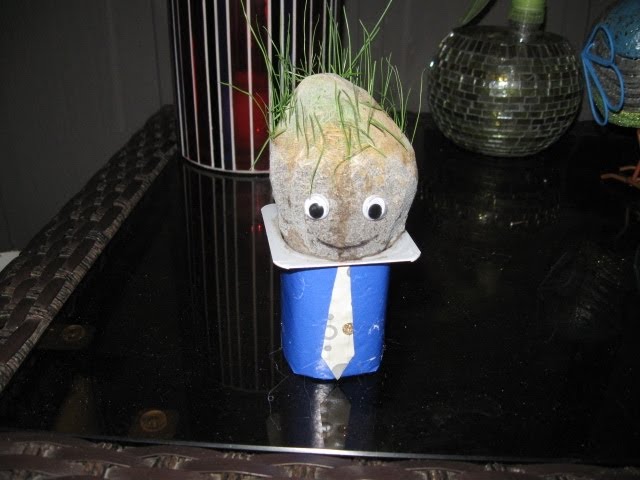 Grass Head Guy Craft - Recycling Craft - Craft Klatch