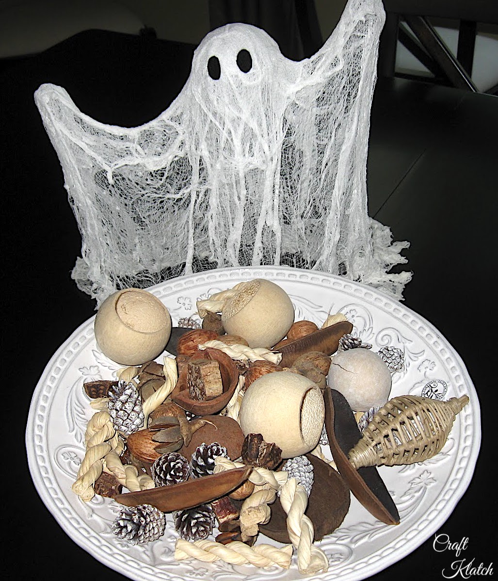 Cheese Cloth Ghost Craft Tutorial - Craft Klatch