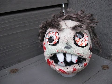 Zombie Craft Tutorial Great For Halloween Craft For Kids Craft Klatch