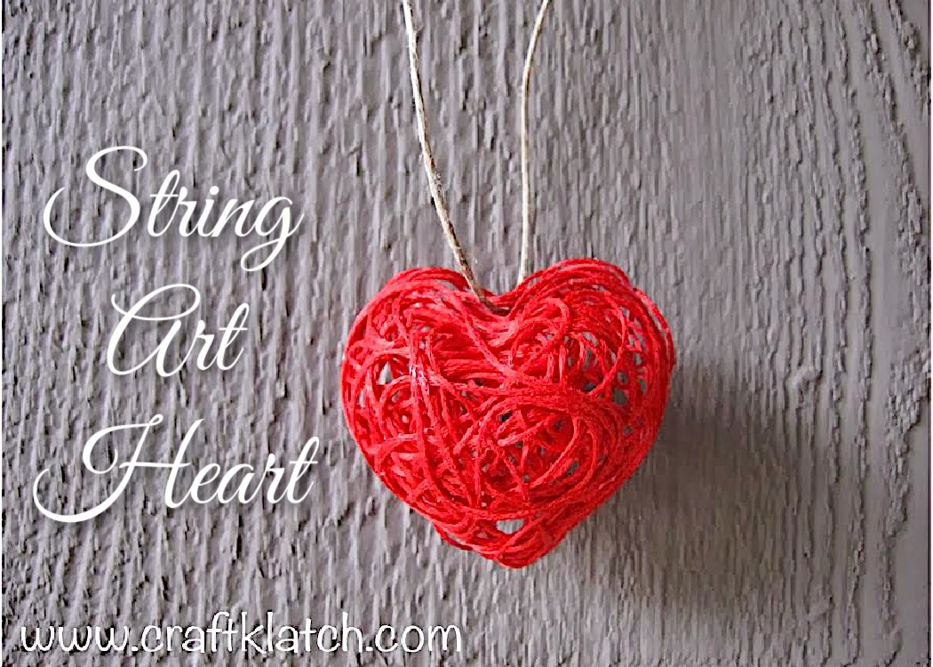 String Art: Valentine's Day String Heart Craft Tutorial - Craft Klatch