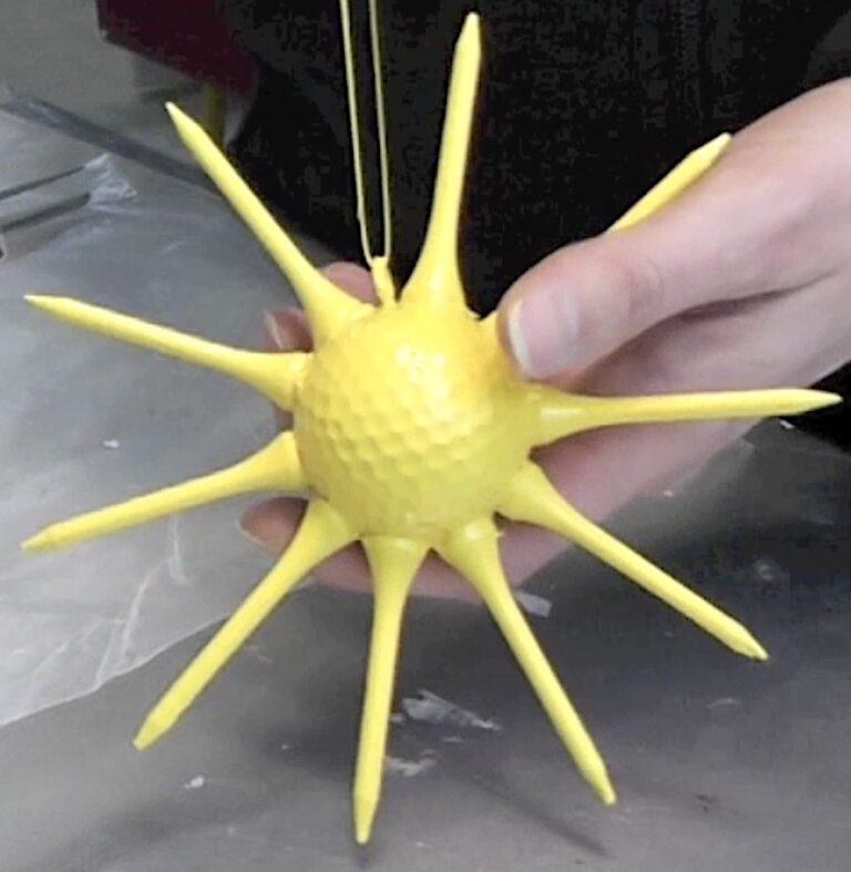 Golf Ball Sun Craft with Video Tutorial - Craft Klatch
