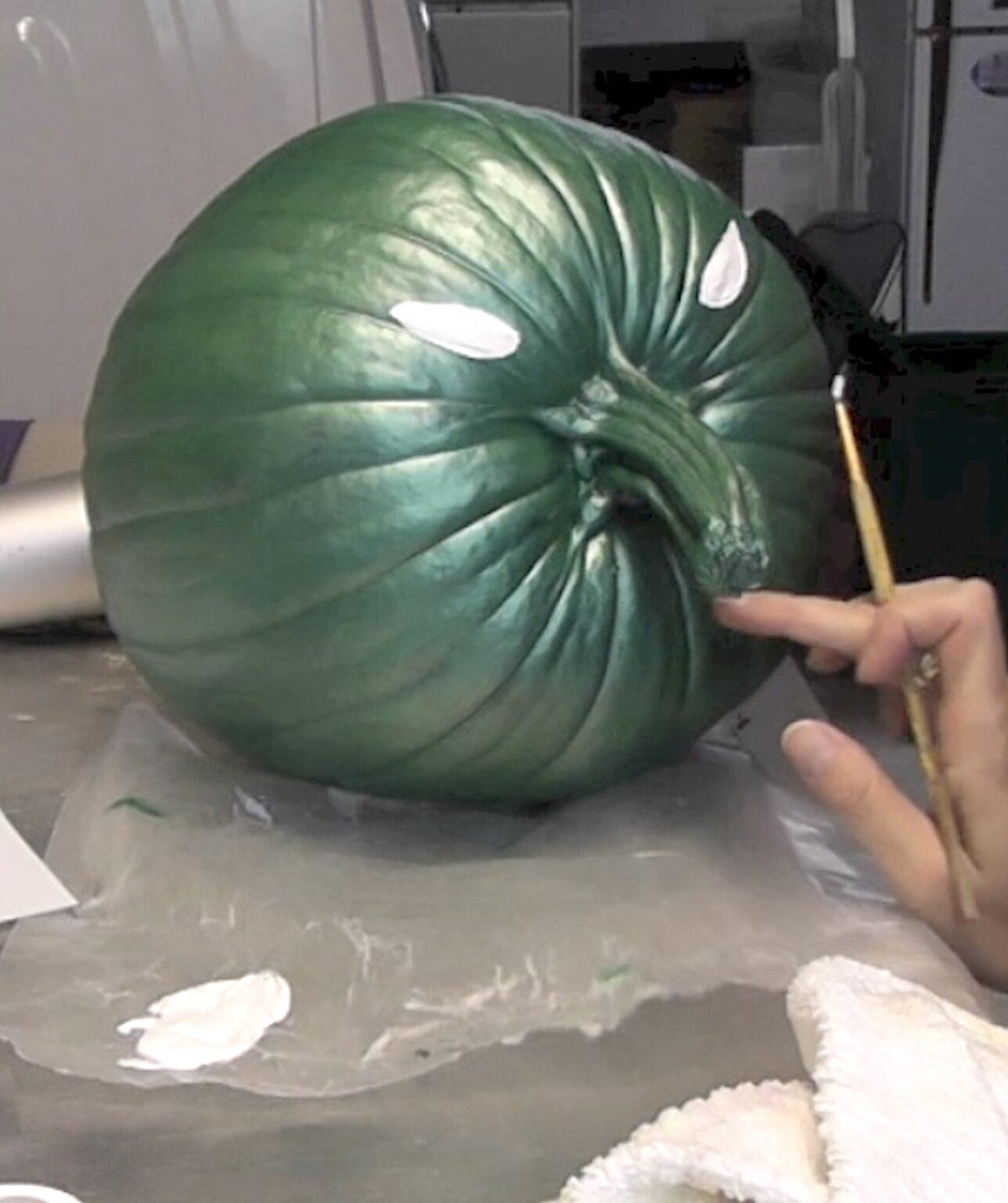 Painted Pumpkin Witch Craft for Halloween - Craft Klatch