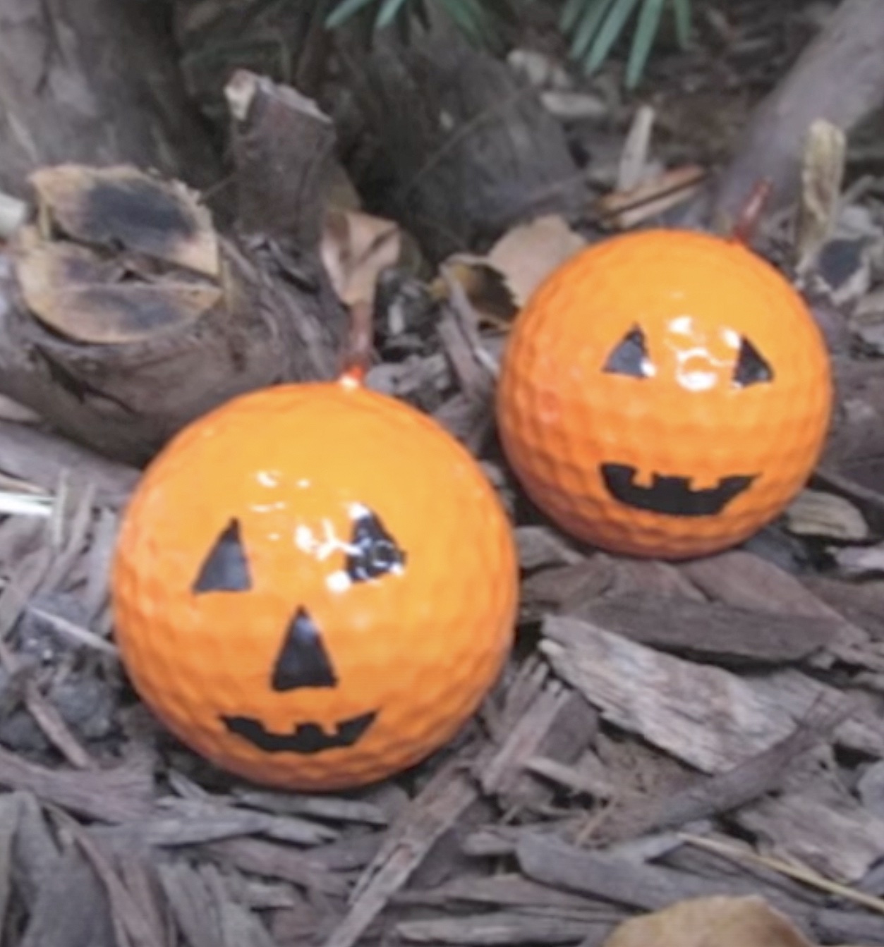 Fun Pumpkins For Halloween | Golf Ball Recycling Craft & Video - Craft ...