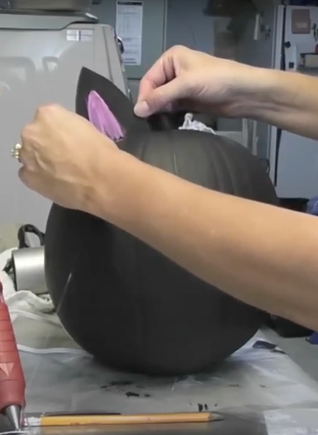 5 Easy Steps to a Black Cat Pumpkin Painted for Halloween - Craft Klatch