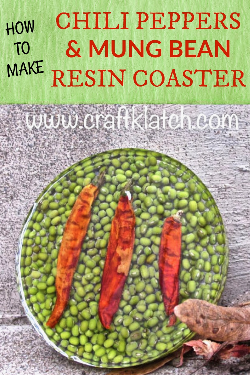 Chili Peppers and Mung Beans - Another Coaster Friday - Craft Klatch