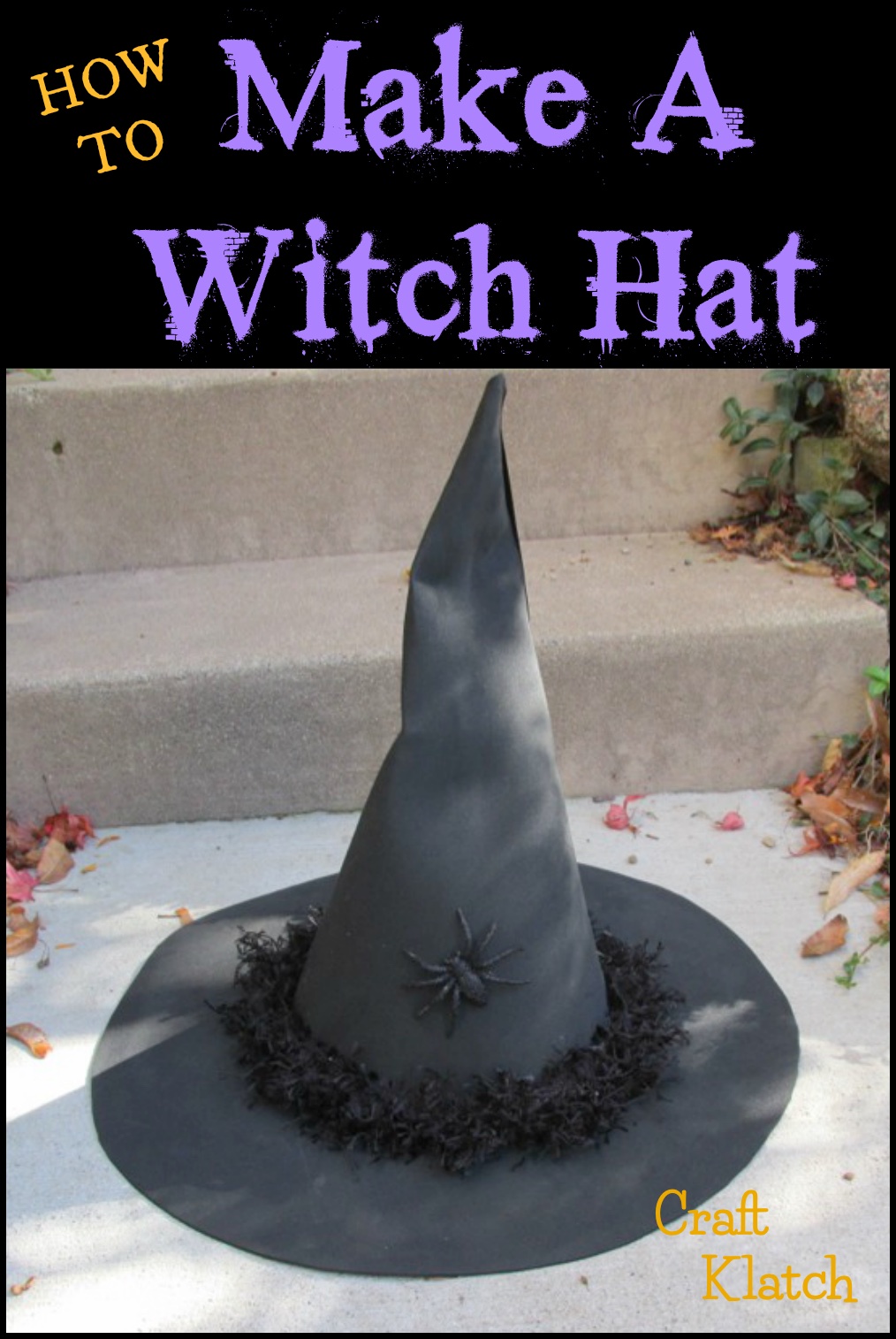 How to Make a Witch Hat Craft Tutorial - Craft Klatch