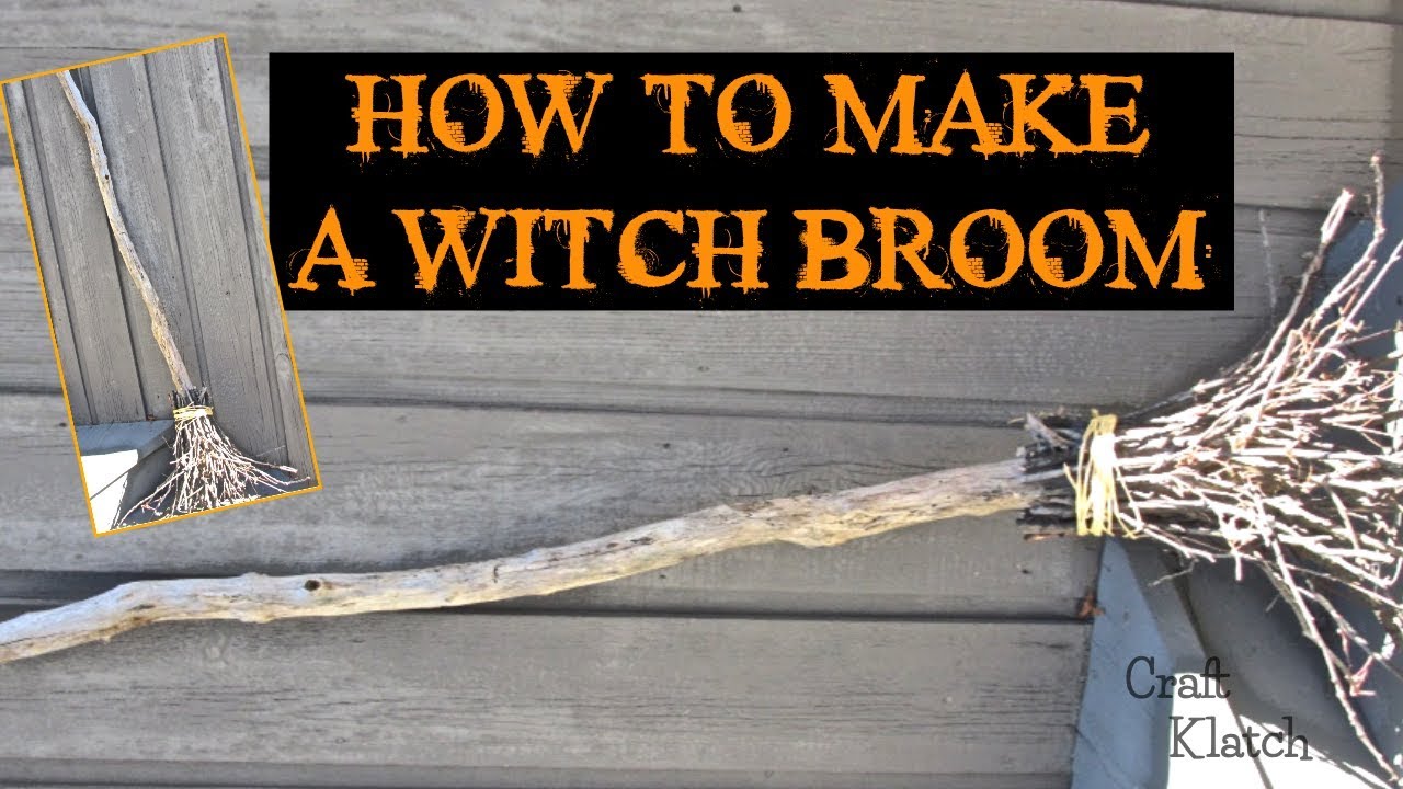 How to Make a Witch's Broom for Halloween - Craft Klatch