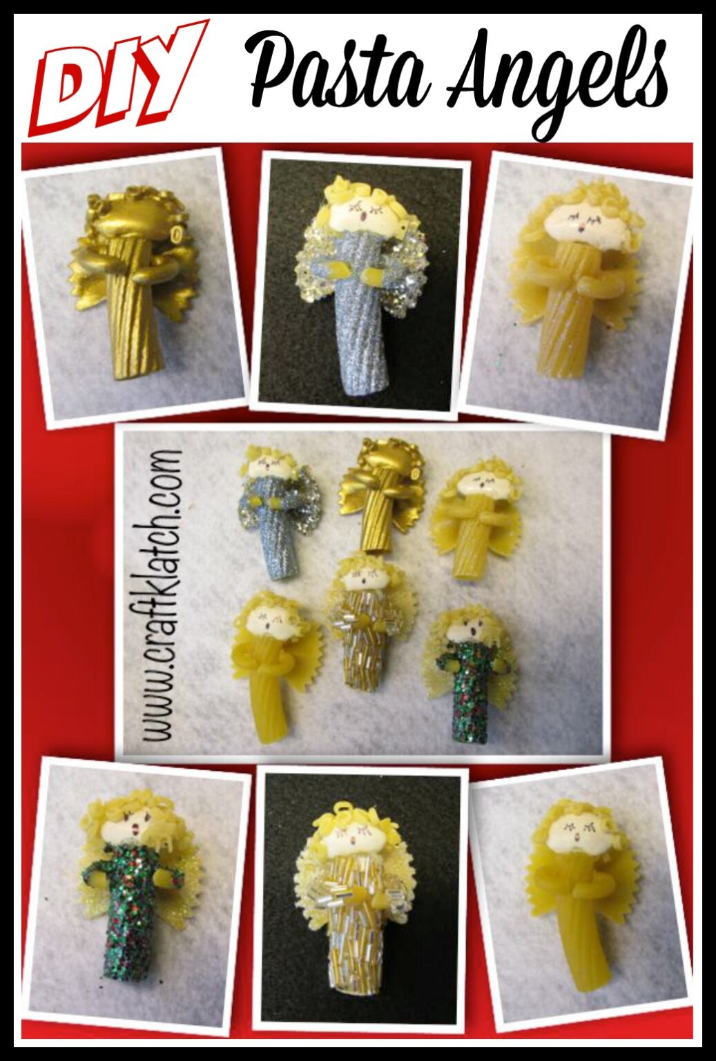 Christmas Angel Noodle Crafts [Video] - Craft Klatch