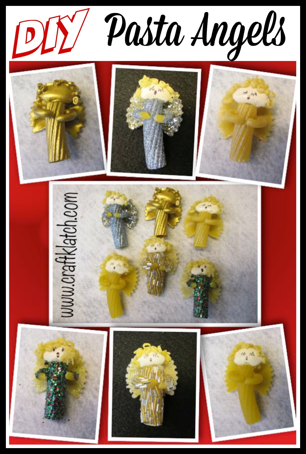 Christmas Angel Noodle Crafts [Video] - Craft Klatch