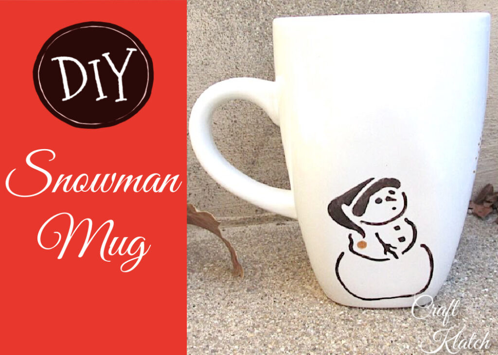 Snowman Hot Chocolate Mug DIY [Video] - Craft Klatch