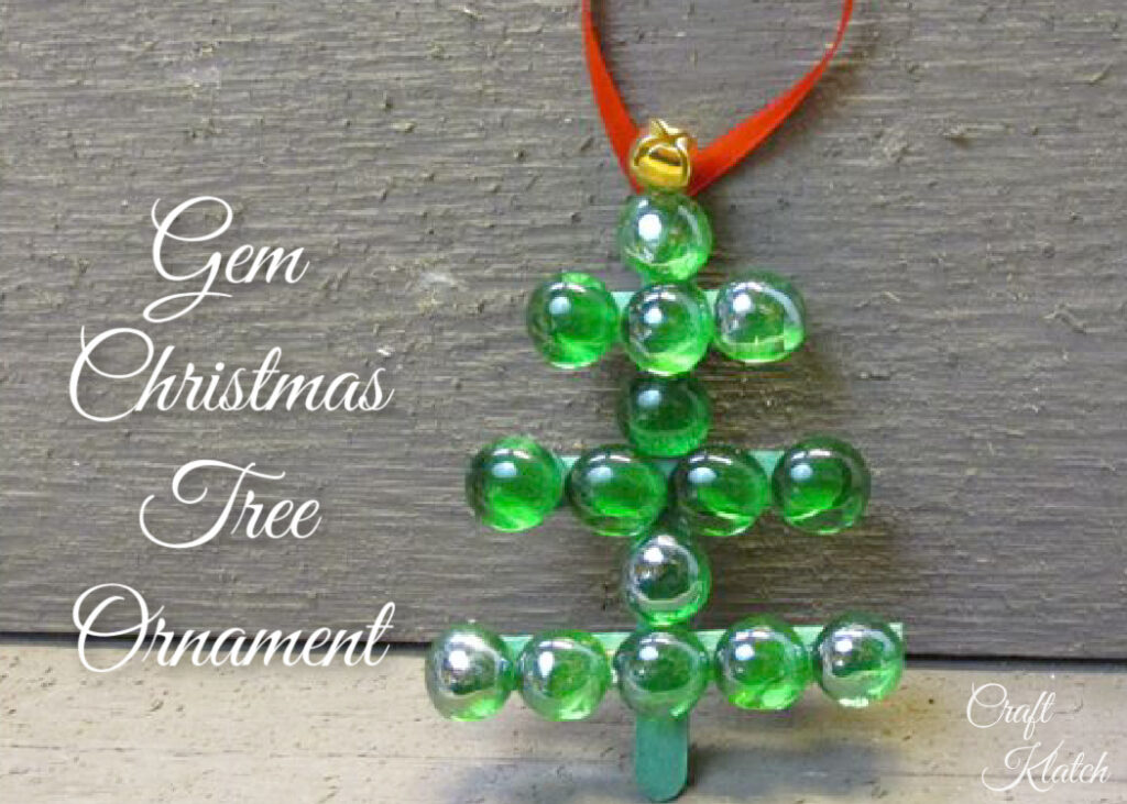 Easy Glass Gem Christmas Tree How To - Craft Klatch