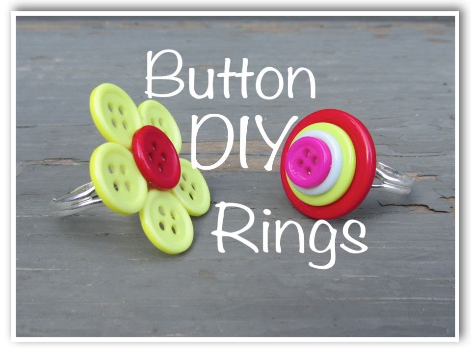 DIY Button Rings How To - Craft Klatch