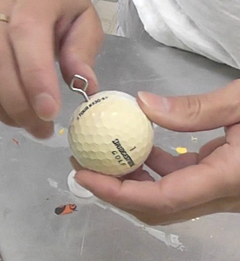 Bat Decoration For Halloween | Recycling Golf Ball Craft - Craft Klatch