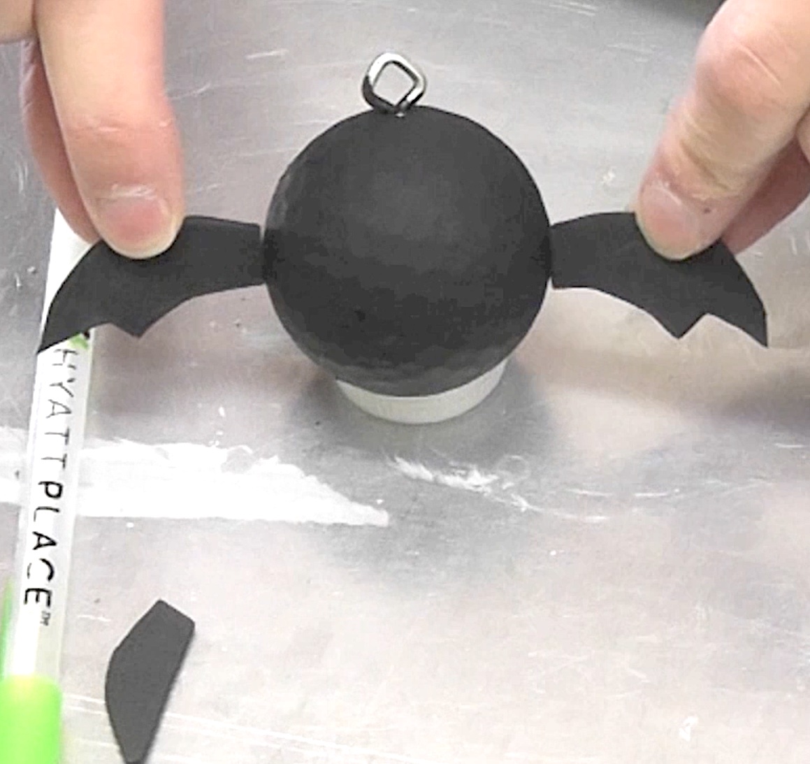 Bat Decoration For Halloween | Recycling Golf Ball Craft - Craft Klatch