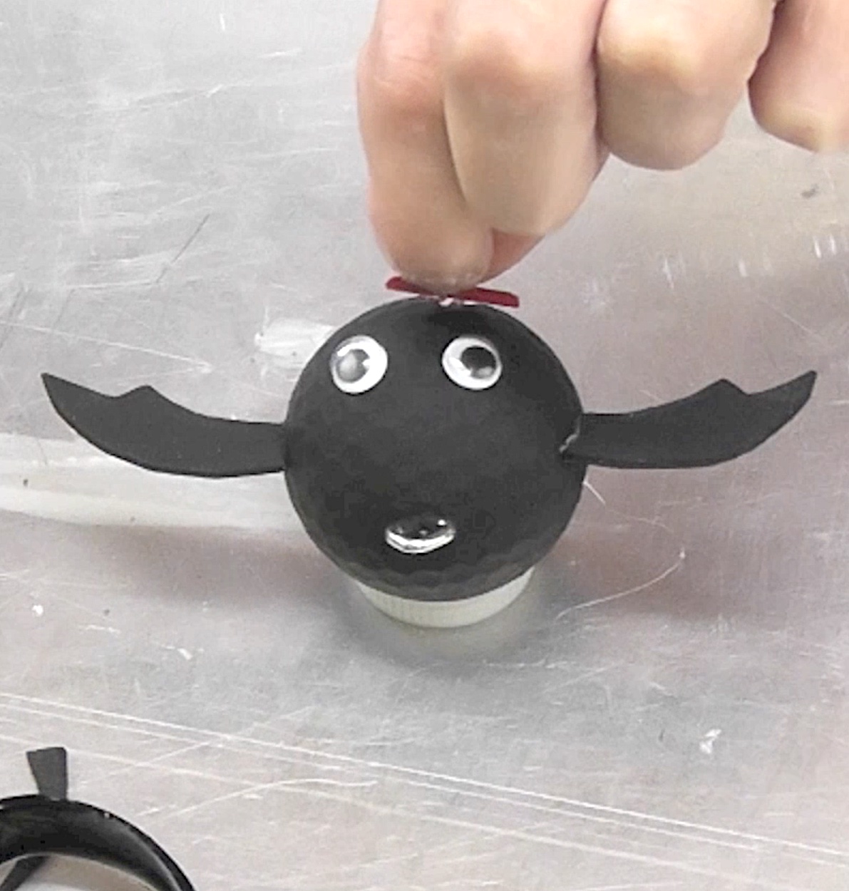 Bat Decoration For Halloween | Recycling Golf Ball Craft - Craft Klatch