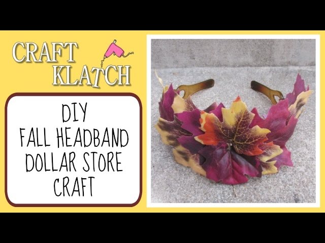 Fall Hairband Accessory DIY - Craft Klatch