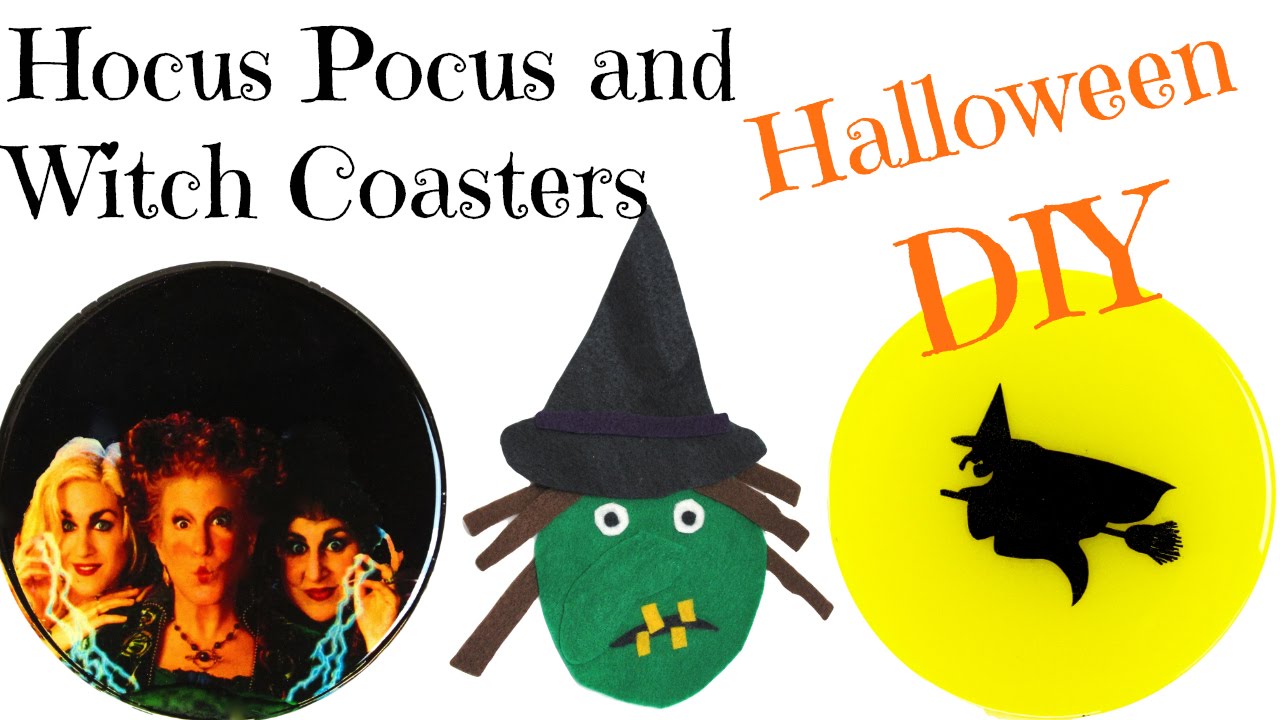 Halloween Witch Decor | Hocus Pocus & Other Witch Coasters - Craft Klatch