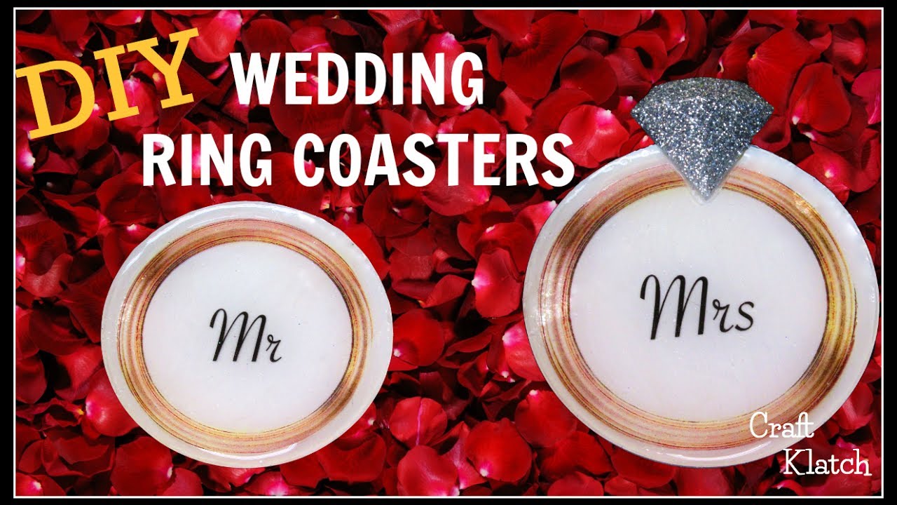 Wedding Ring Coasters DIY ~ Another Coaster Friday - Craft Klatch