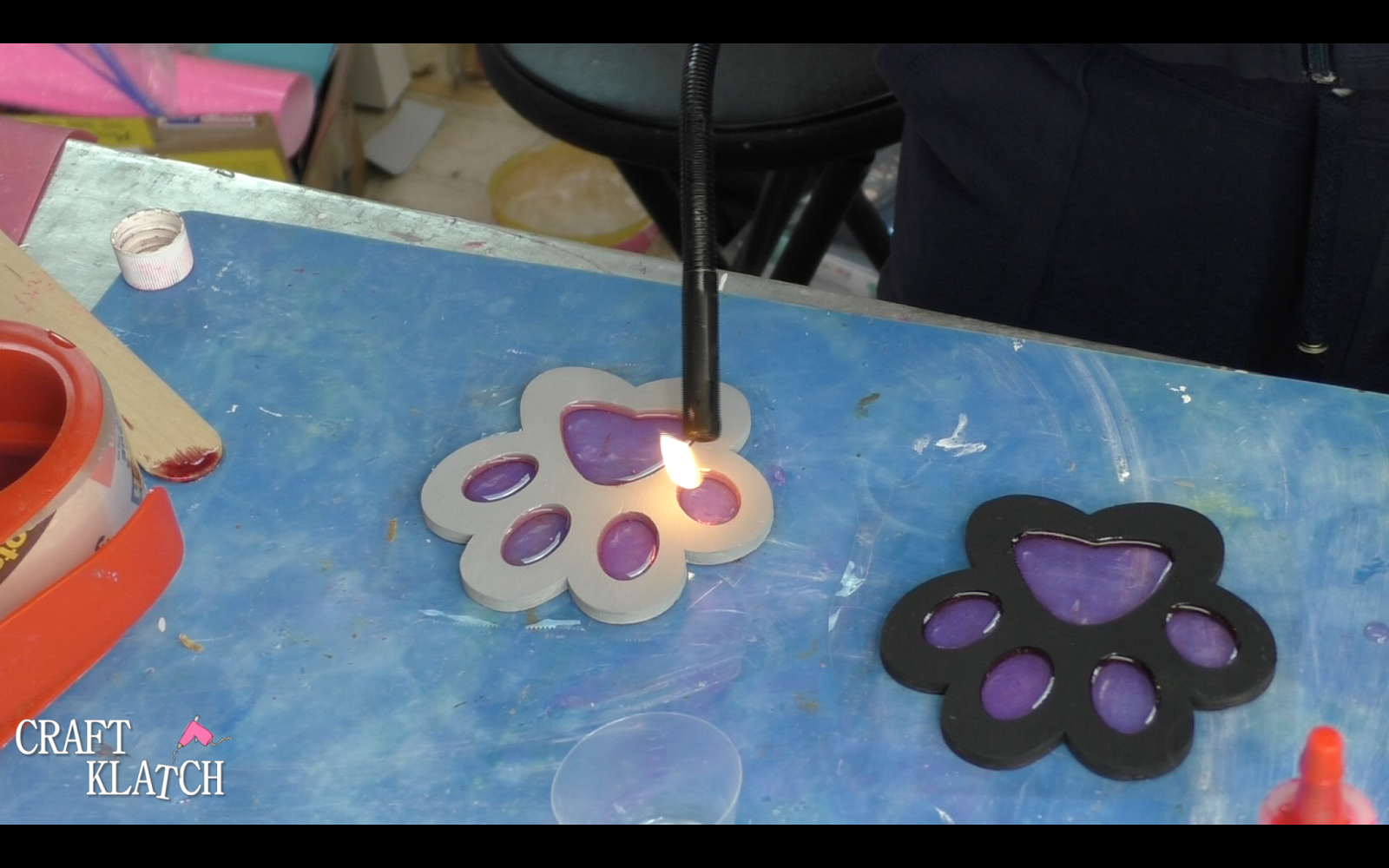 Pet Paw Coasters DIY ~ Another Coaster Friday ~ Craft Klatch - Craft Klatch