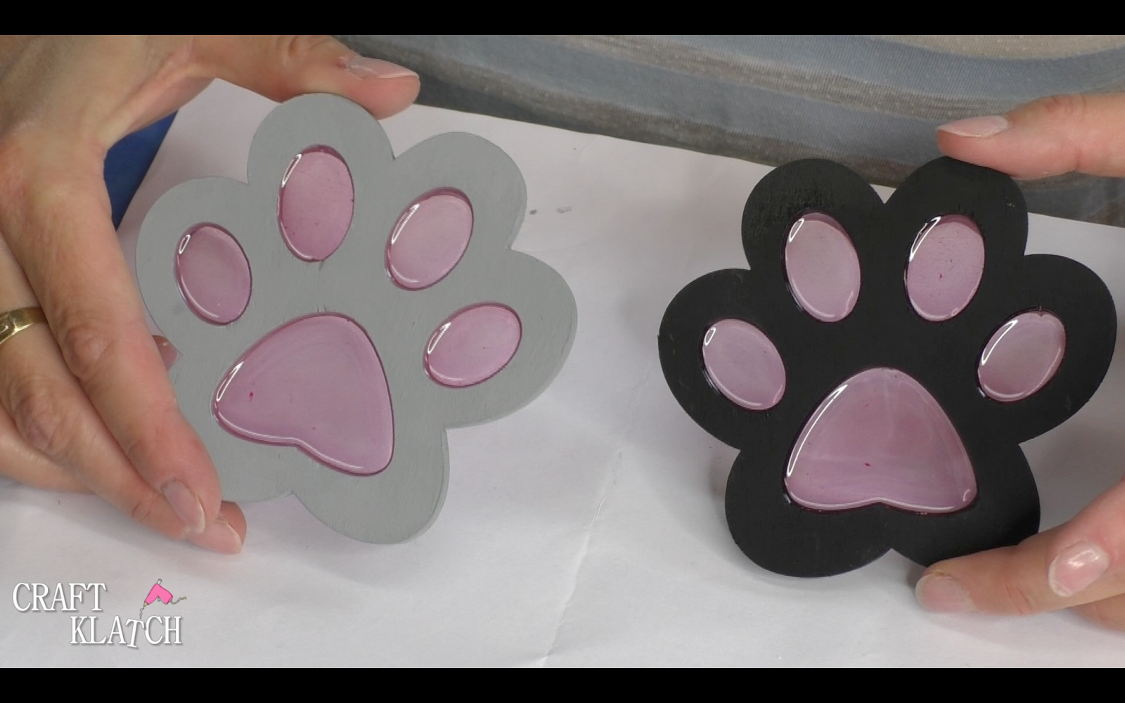 Pet Paw Coasters DIY ~ Another Coaster Friday ~ Craft Klatch - Craft Klatch