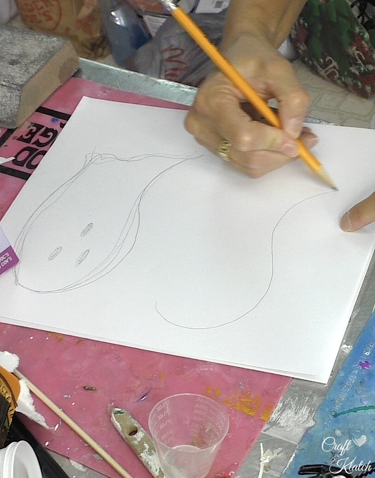 Easy Ghost Craft Coasters| Another Coaster Friday - Craft Klatch