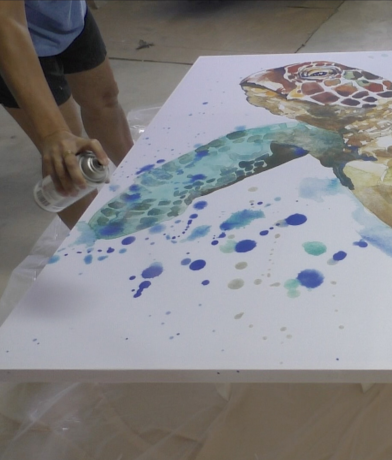 Sea Turtle Large Wall Art DIY - Craft Klatch