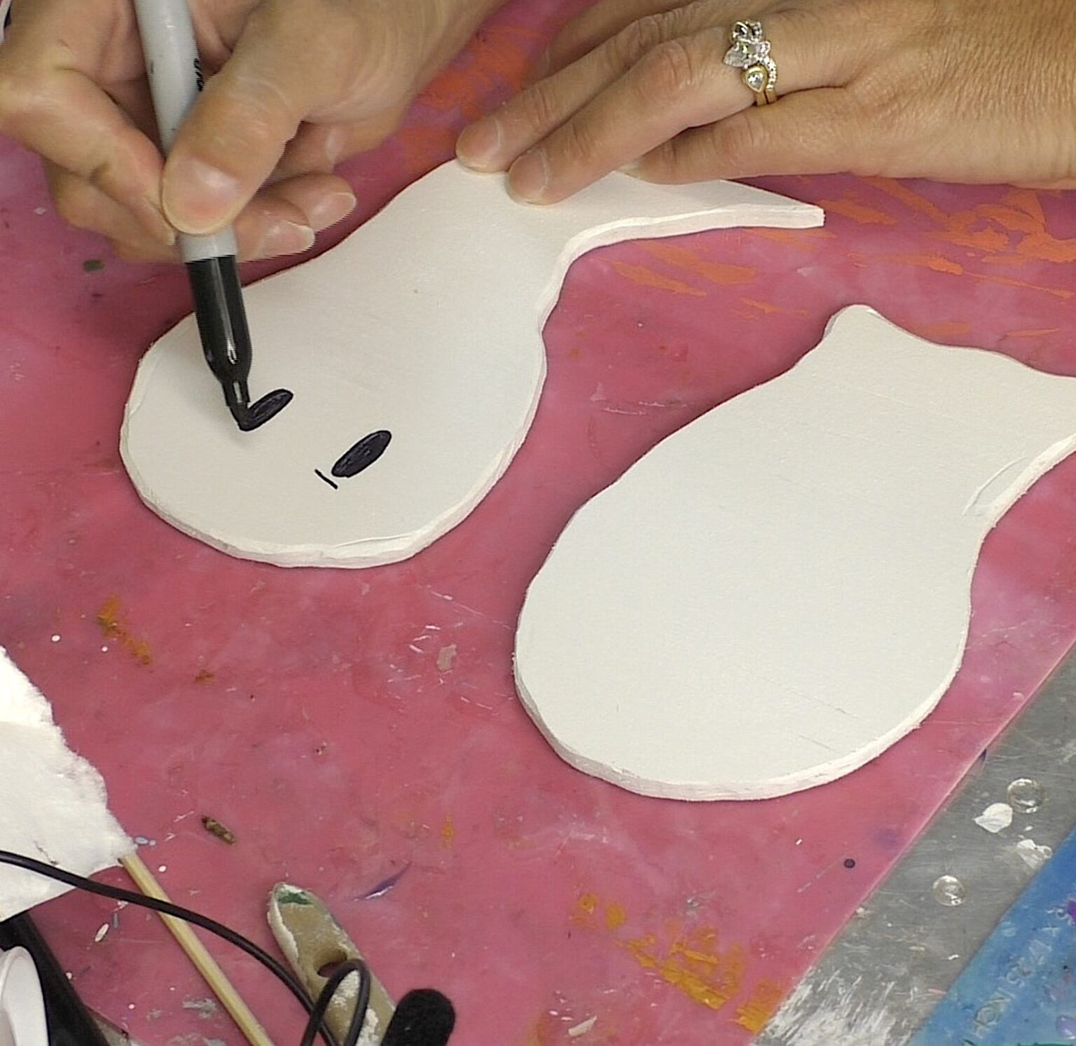 Easy Ghost Craft Coasters| Another Coaster Friday - Craft Klatch