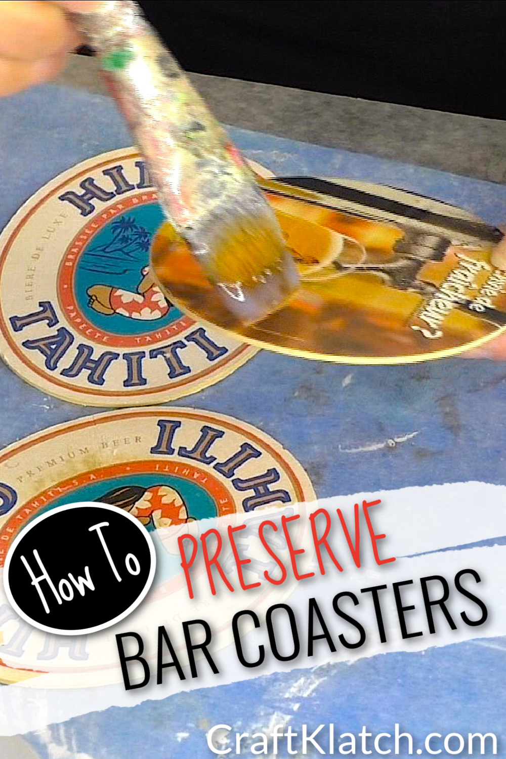 How to Preserve Bar Coasters! Waterproof Them w/ Video - Craft Klatch