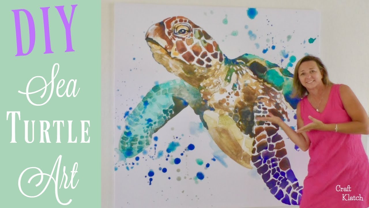 Sea Turtle Large Wall Art DIY - Craft Klatch