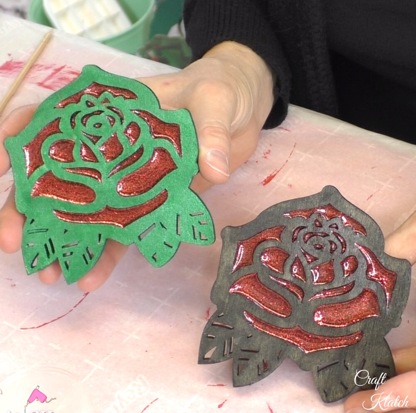 Rose Resin Coasters | Another Coaster Friday | Craft Klatch - Craft Klatch