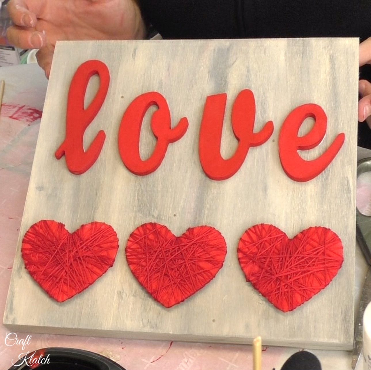 Love Sign DIY | Valentine's Day Crafts | Craft Klatch - Craft Klatch