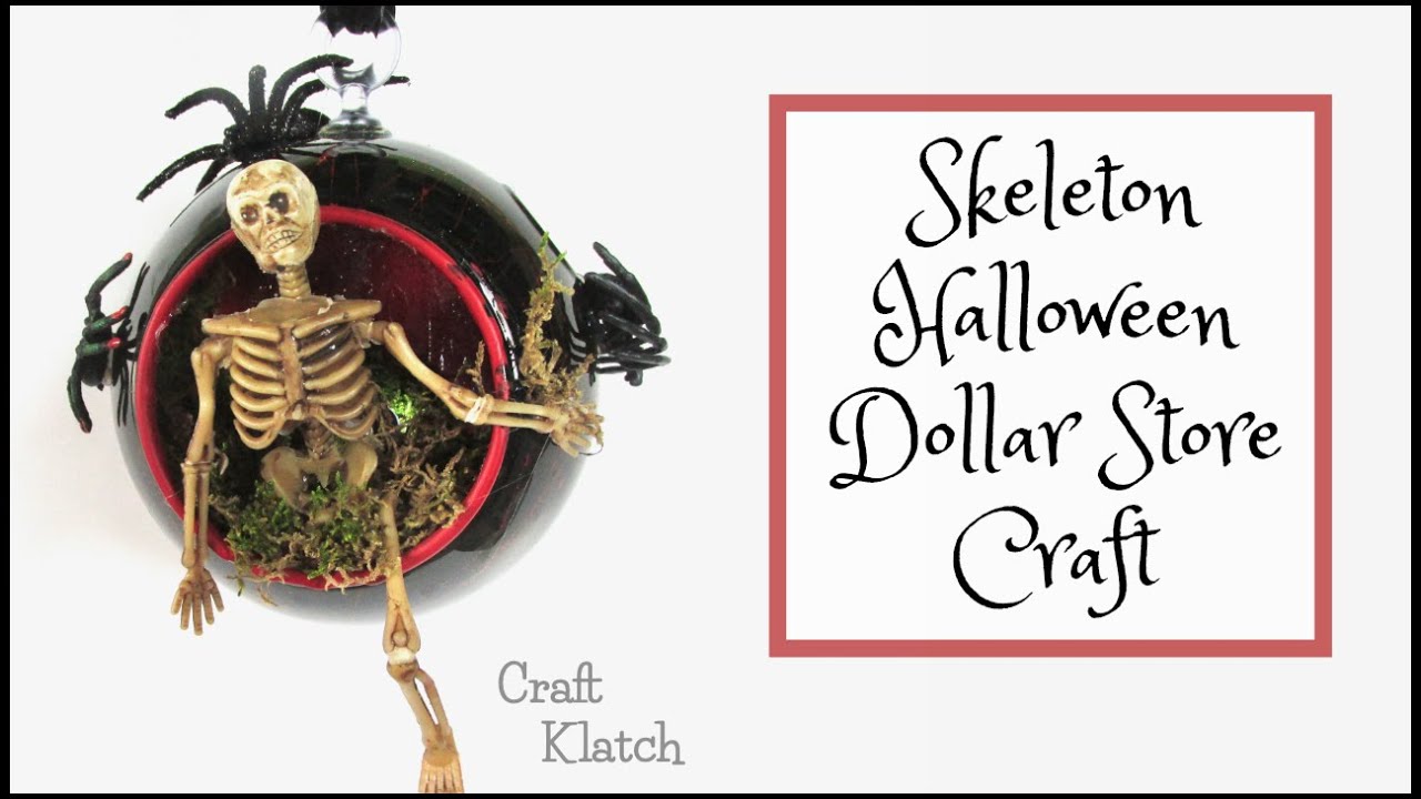 Skeleton Halloween Dollar Store Craft - Craft Klatch