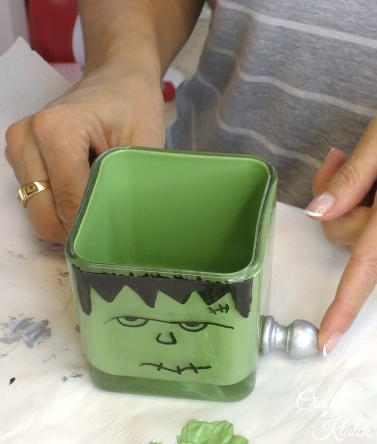Frankenstein Craft Halloween Votive - Craft Klatch