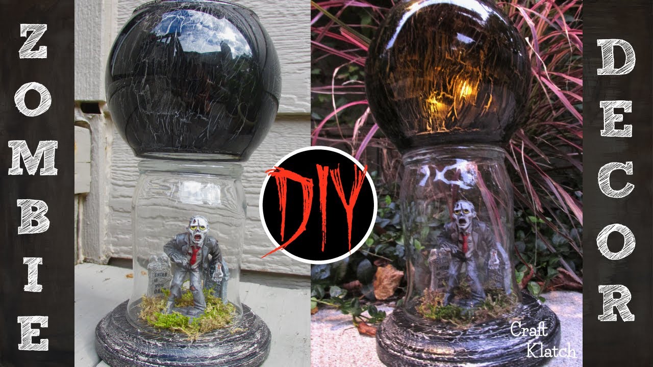 DIY Easy Halloween Decorations: Zombie Apocalypse Cemetery Decor ...