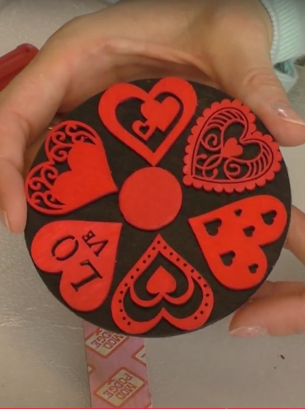 DIY Valentine's Day Coaster - So Easy! - Craft Klatch