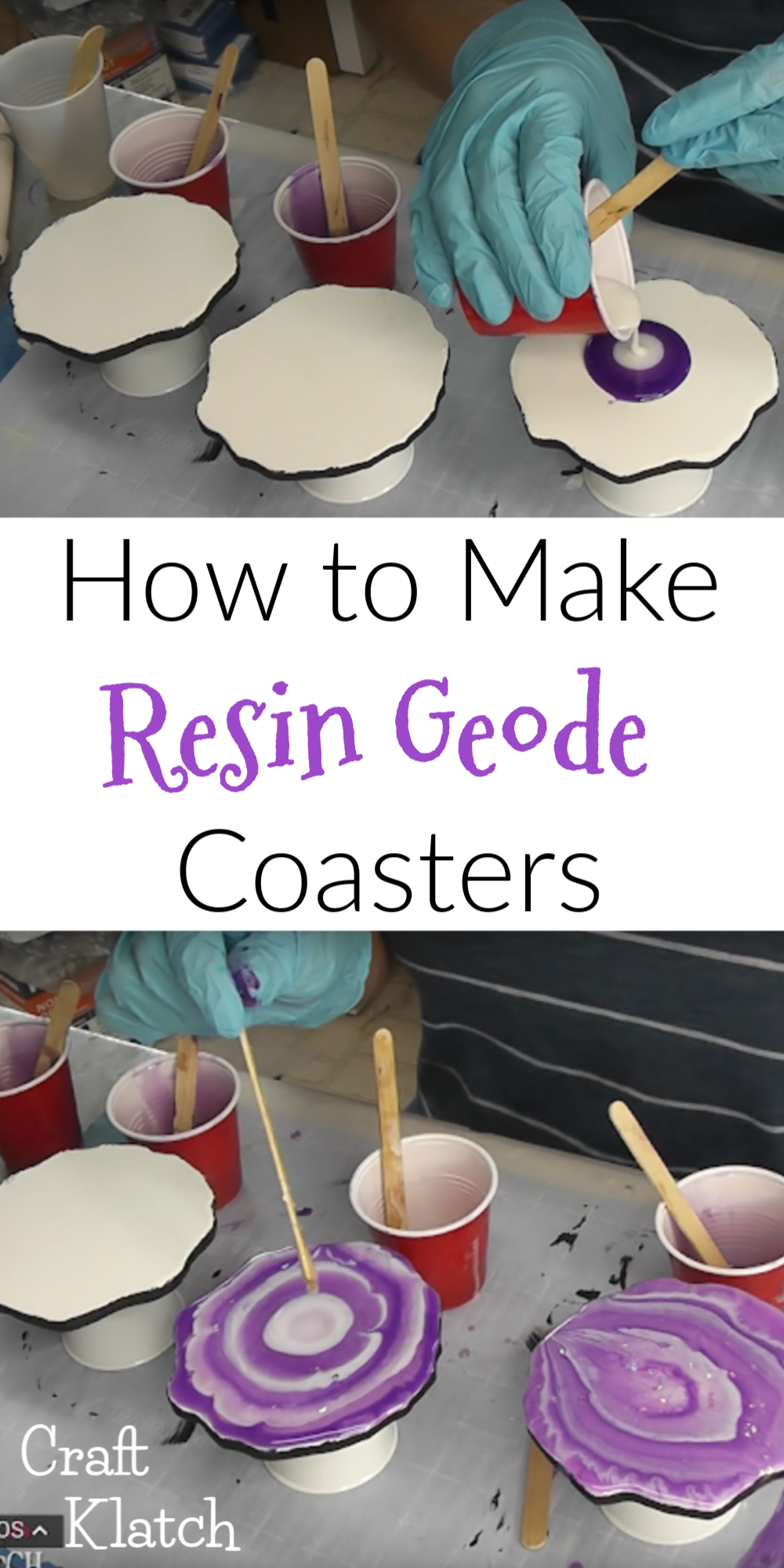 DIY: How To Make Resin Geode Coasters | Another Coaster Friday | Craft ...