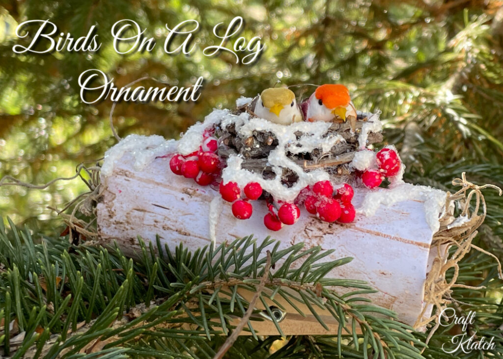 How To A Make Bird Christmas Tree Ornament DIY - Craft Klatch