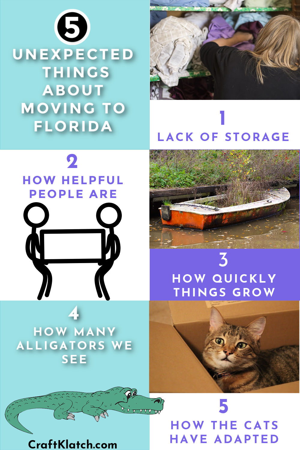 5 Unexpected Things About Moving To Florida [Infographic] - Craft Klatch