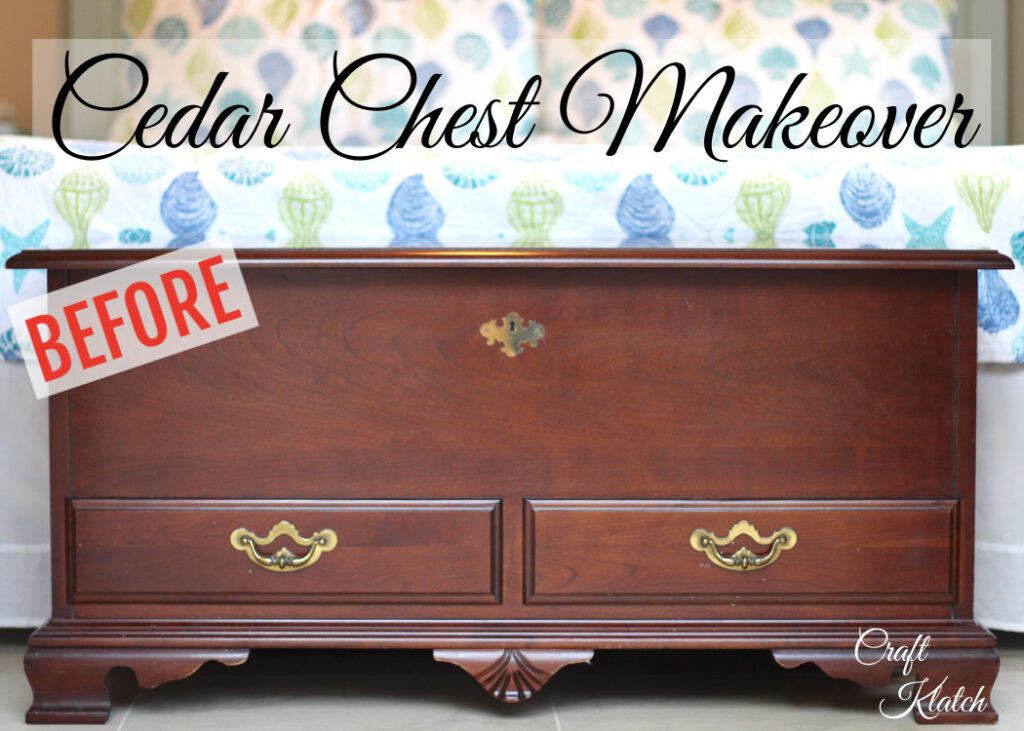 Cedar Chest Makeover | From Victorian to Coastal DIY - Craft Klatch