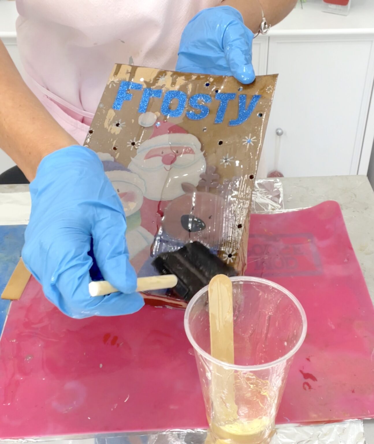 Luminary Christmas Craft With Dollar Tree Gift Bags - Craft Klatch