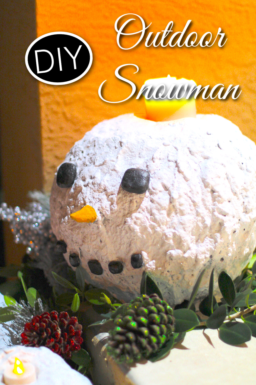 Outdoor Christmas Decorations DIY Snowmen - Craft Klatch