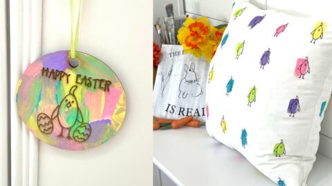 Easter Heat Transfers How to Make an Easy Pillow Cover - Craft Klatch