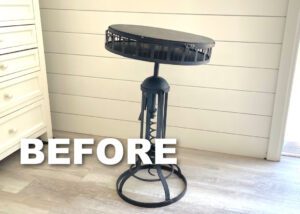 Wine and Paint Corkscrew Table Makeover - Craft Klatch