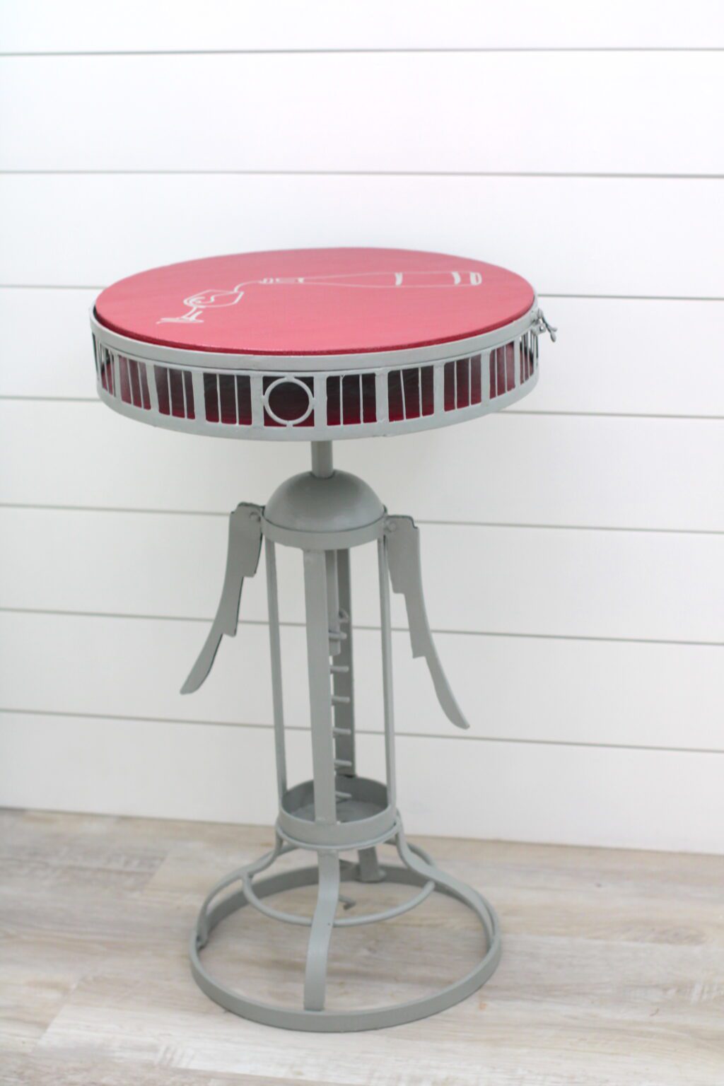 Wine and Paint Corkscrew Table Makeover - Craft Klatch