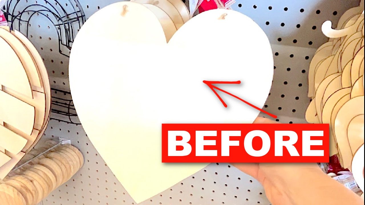 Dollar Tree Heart DIY Bursting with Glitter - Craft Klatch