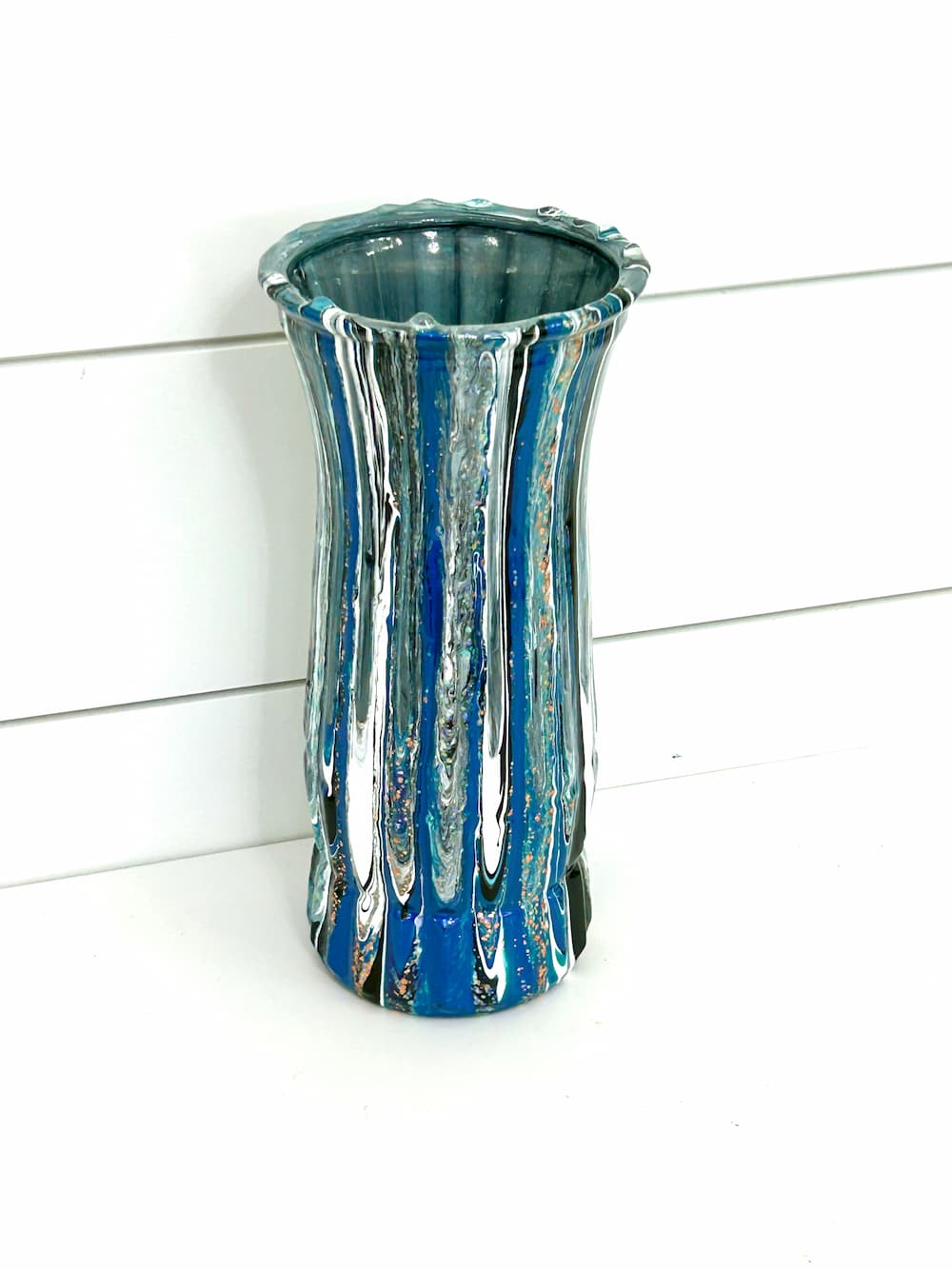 So Simple! Acrylic Paint Pour DIY Vase - Craft Klatch