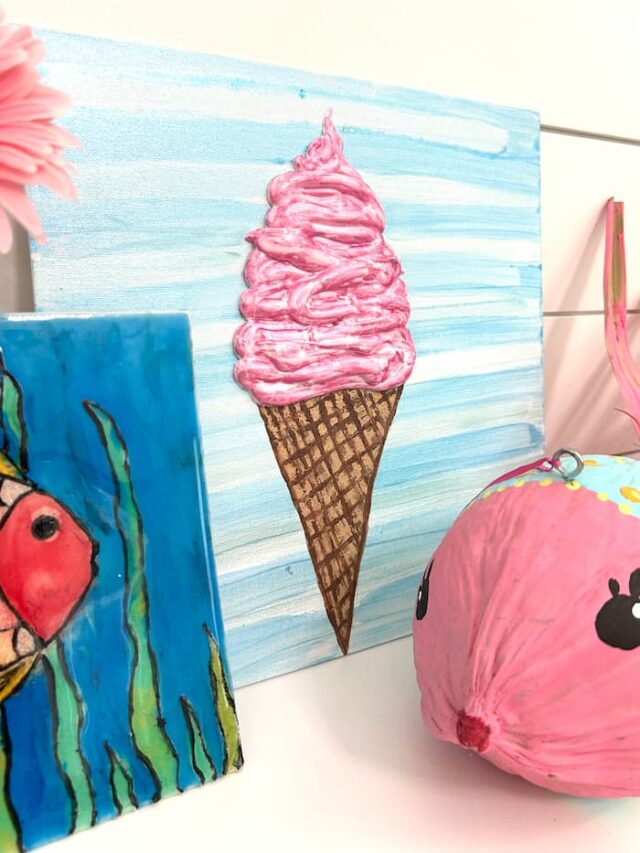 Ice Cream Art Experiment: Painting with Toothpaste - Craft Klatch