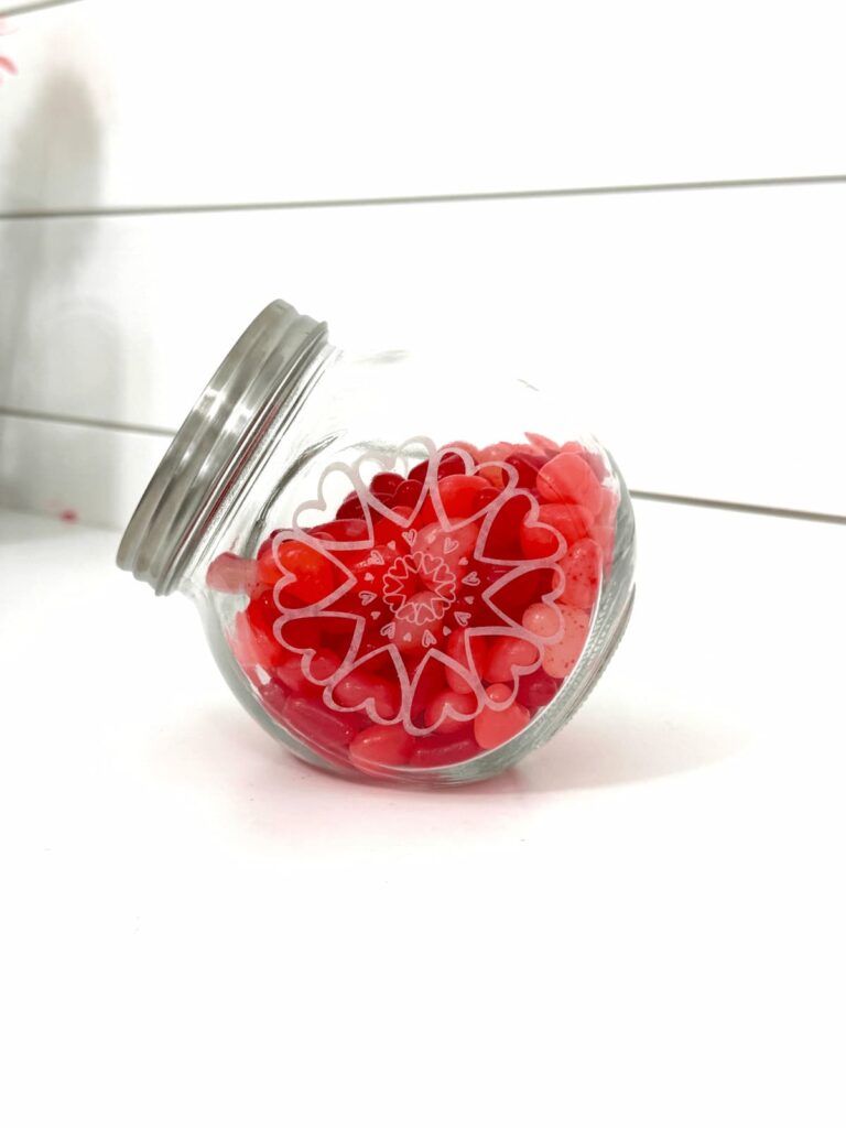 DIY Engraved Candy Jar Valentine's Day Craft - Craft Klatch